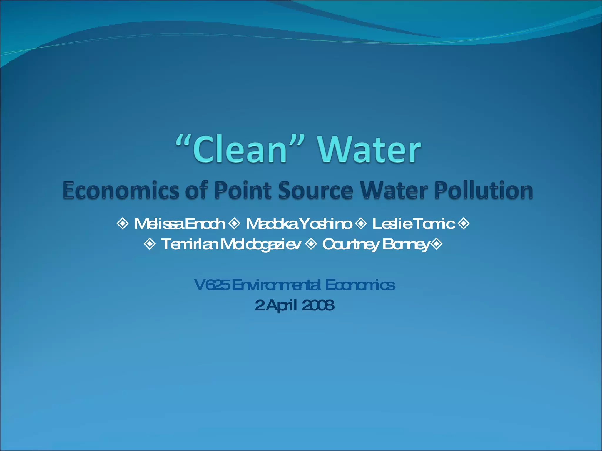Point Source Water Pollution | PPT