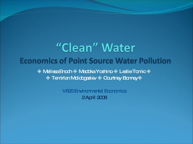 Point Source Water Pollution | PPT