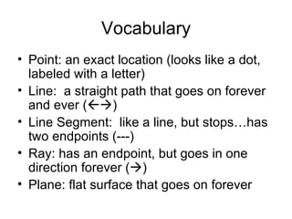 Points, Rays, And Planes | PPT