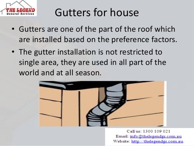 Points to consider before the start of gutter installation process