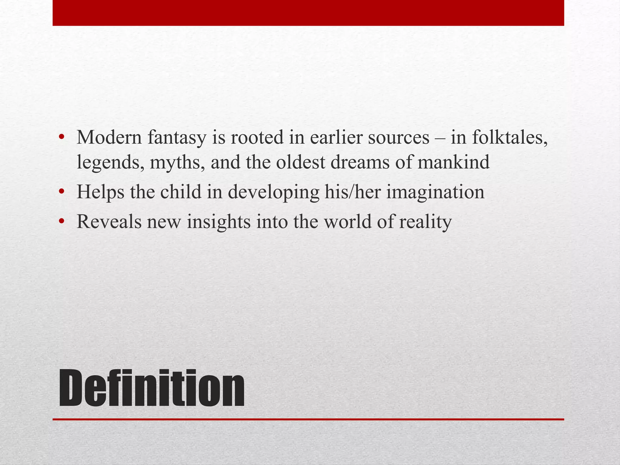Points to ponder 5(1) | PPTX | Fantasy | Genres