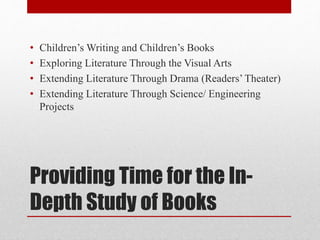 Points to ponder literature across the curriculum | PPTX