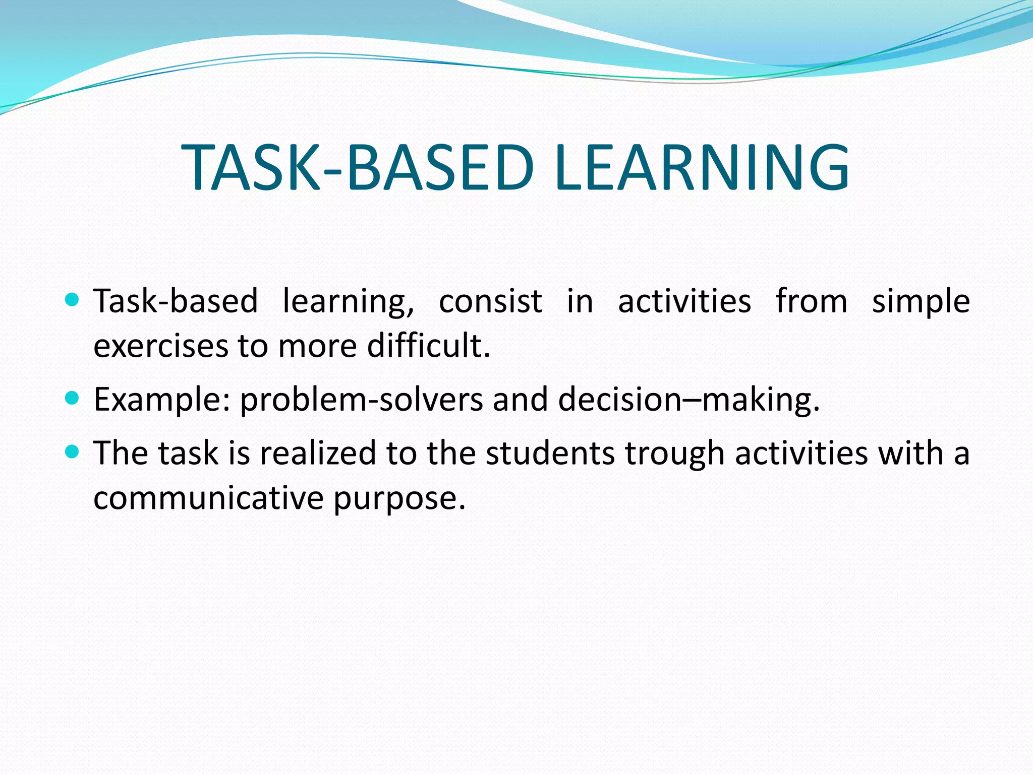 Point task based-learning | PPT