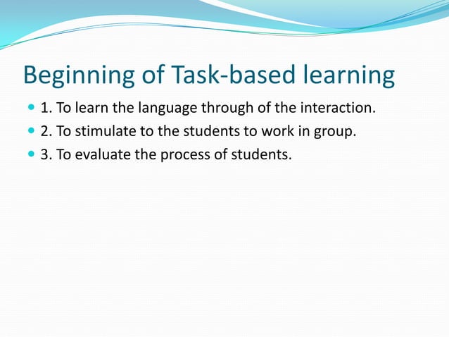 Point task based-learning | PPT