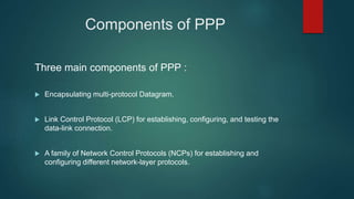 Point to point protocol | PPP - Nitish Jadia | PPTX