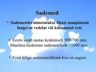 pilved ja sademed | PPT