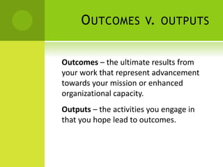 A primer on nonprofit dashboards | PPTX