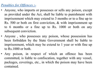 Poison act - Pharma Jury | PPT