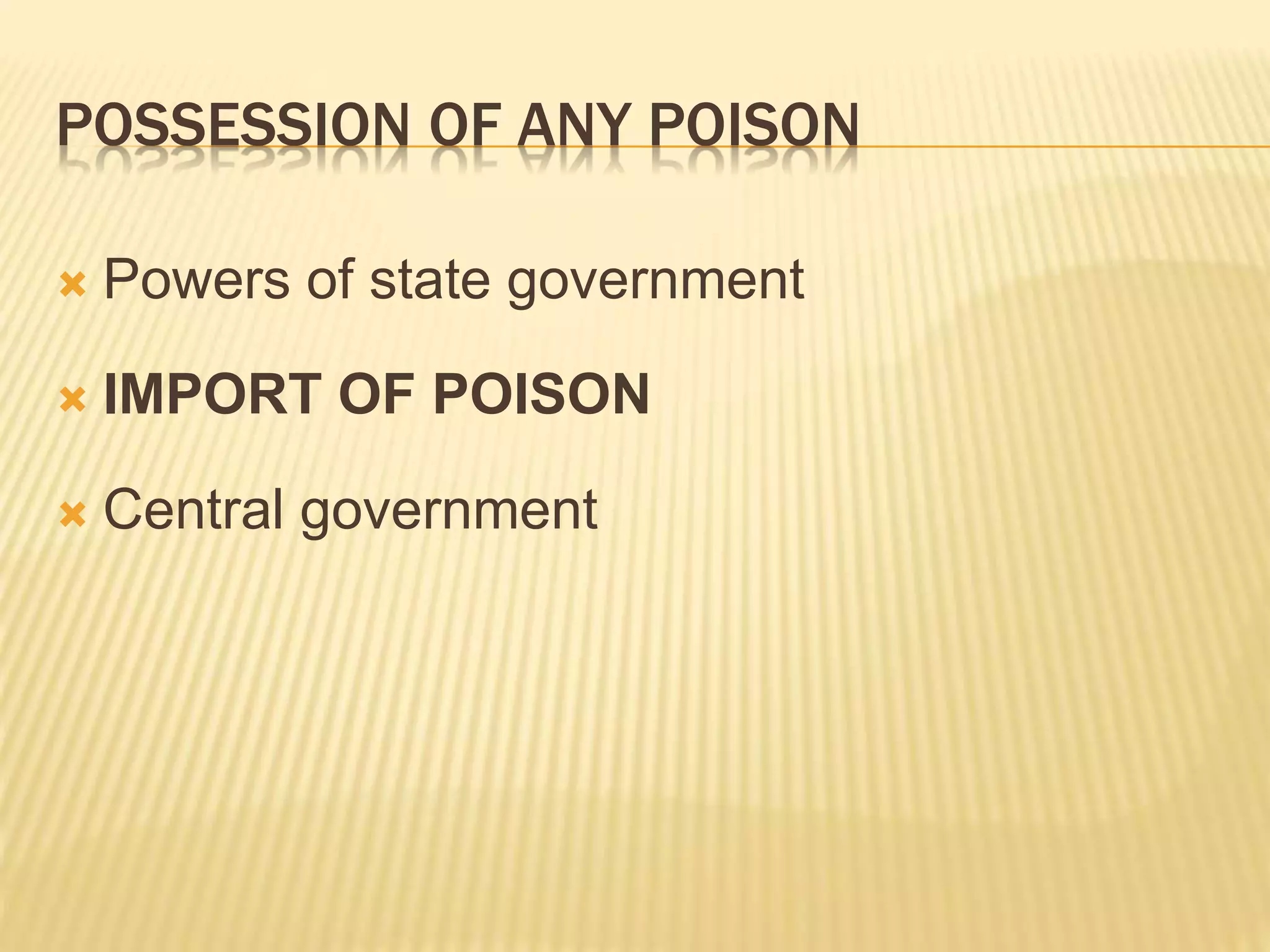 Poison act, 1919 | PPTX
