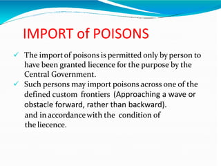 Poison act 1919 | PPTX