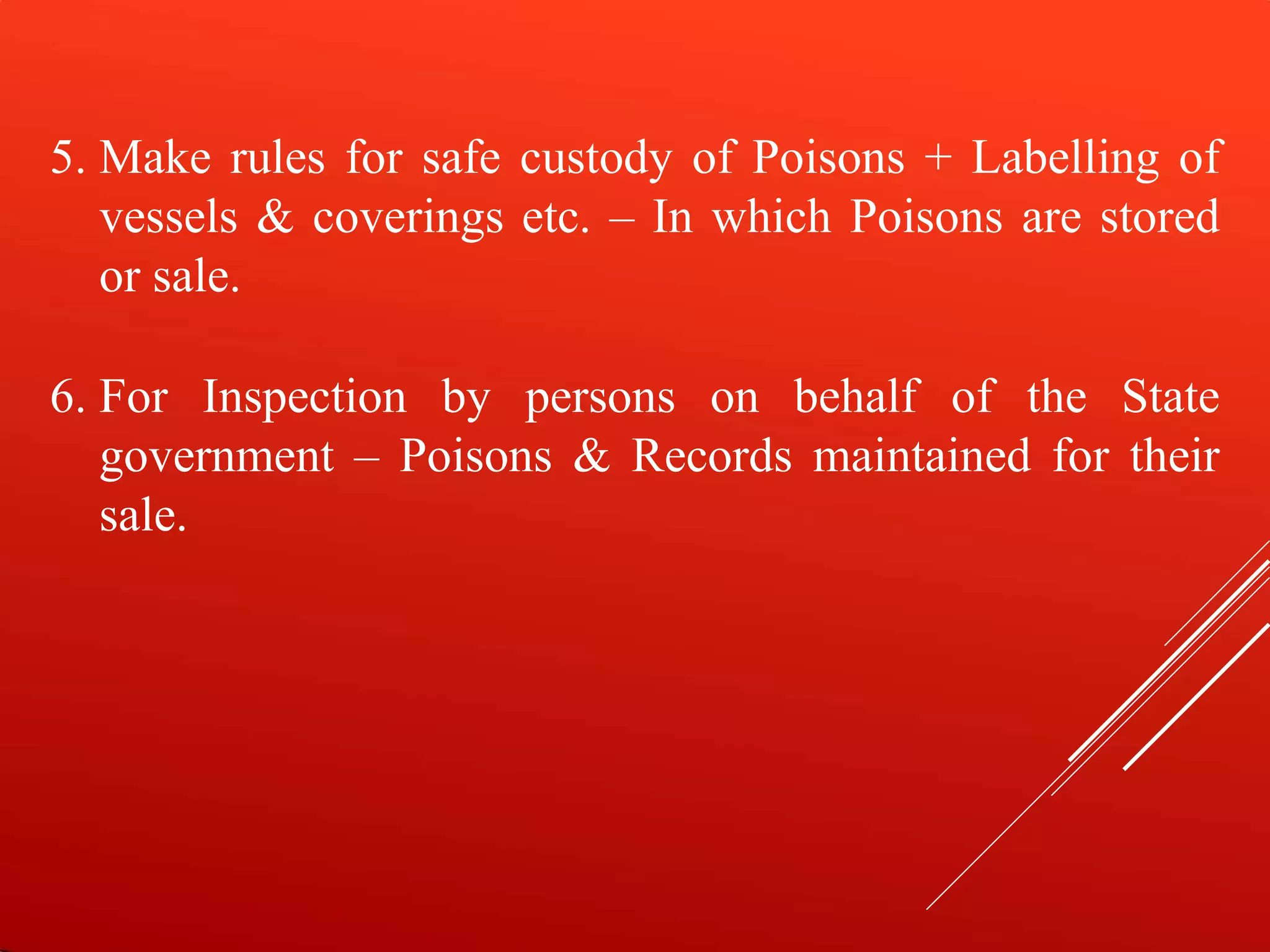 Poison act 1919 | PPTX