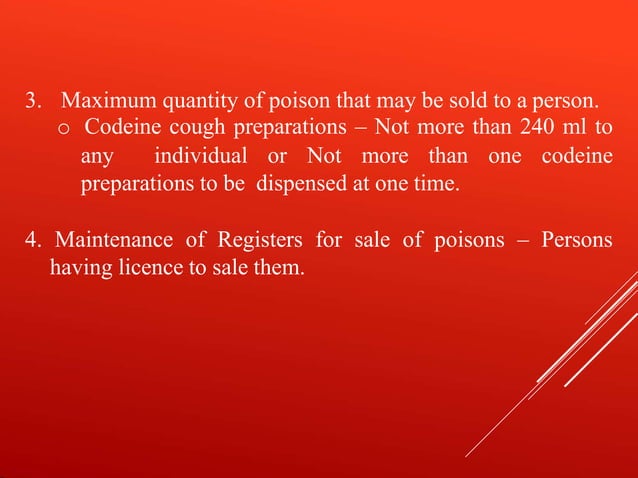 Poison act 1919 | PPTX