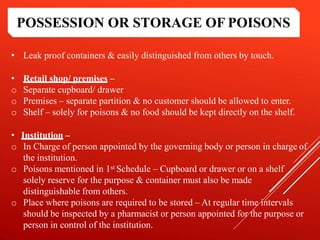 Poison act 1919 | PPTX