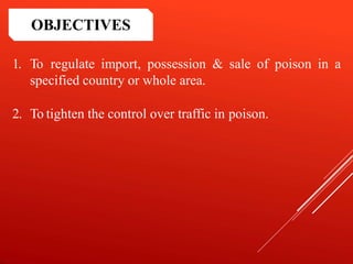 Poison act 1919 | PPTX