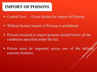 Poison act 1919 | PPTX