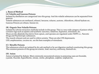 Poison and antidote ppt | PDF