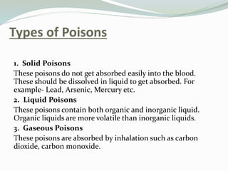 Poison and antidote ppt | PDF