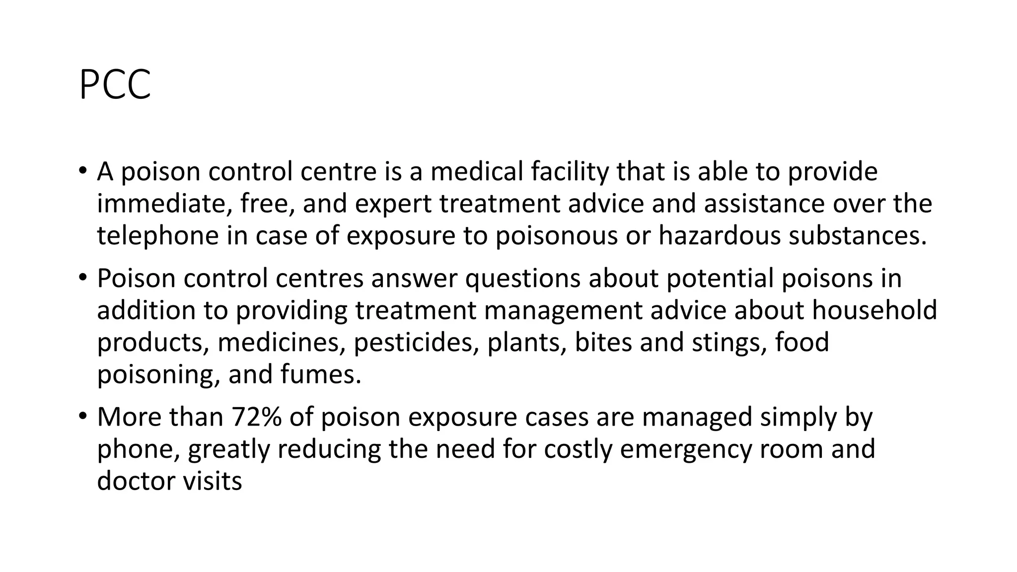 Poison control center BY DR TAYYABA..... | PPTX