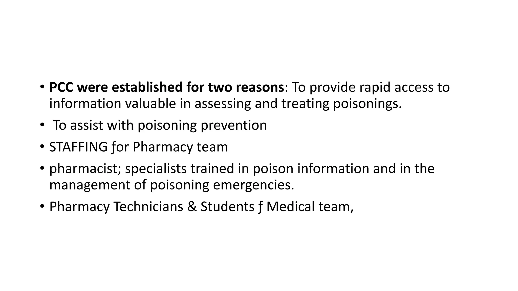 Poison control center BY DR TAYYABA..... | PPTX