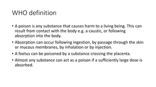 Poison control center BY DR TAYYABA..... | PPTX