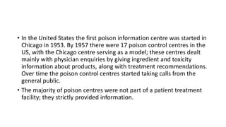 Poison control center BY DR TAYYABA..... | PPTX