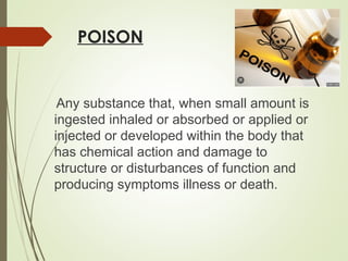 POISON Forensic Medicine By Dr.Sadia.ppt