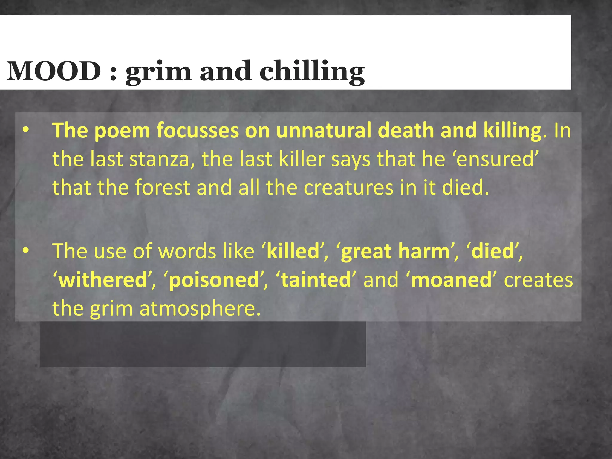 Poisoned Talk poem | PPTX