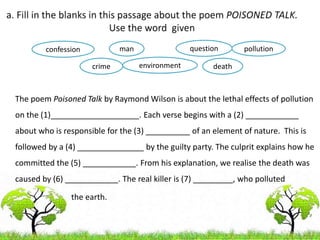 Poisoned Talk (Quiz Show) | PPTX