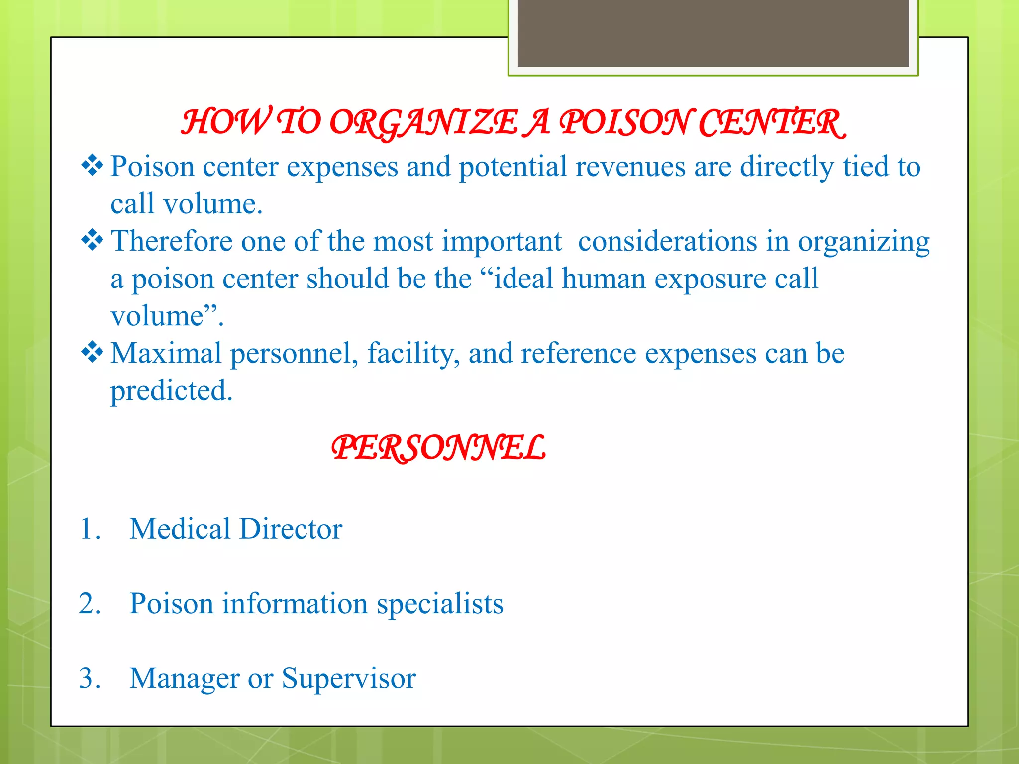 Poison information center | PPTX