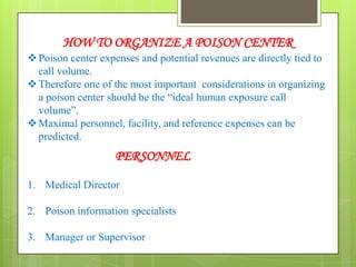 Poison information center | PPTX