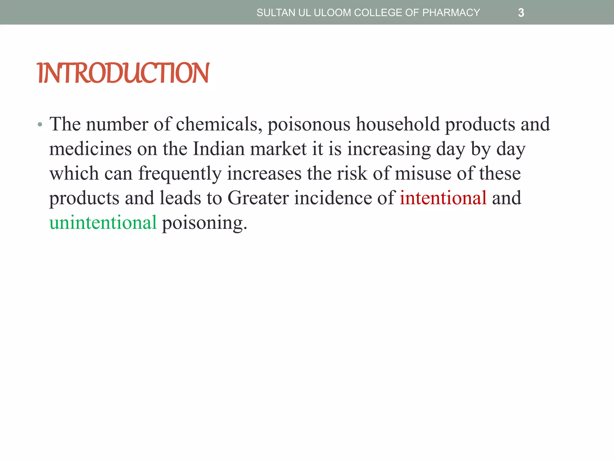 Poison information centre | PPTX