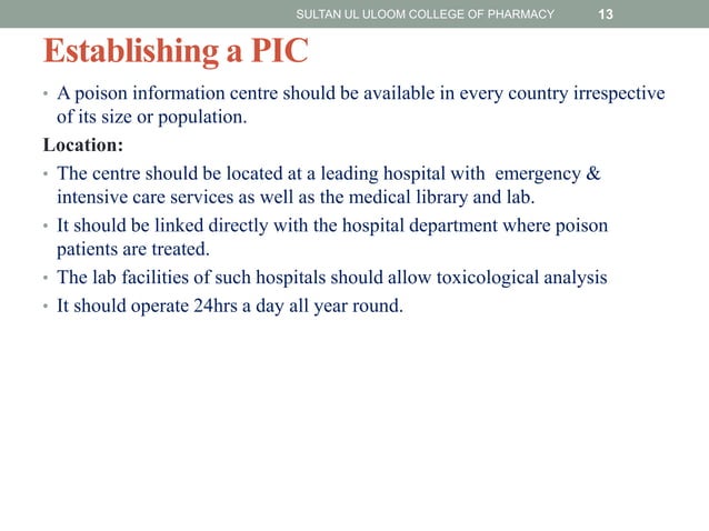 Poison information centre | PPTX | Substance Abuse | Diseases and ...