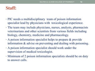 Poison information centre | PPTX