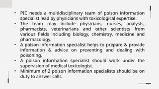 PRESENTATION ON POISON INFORMATION CENTRE.pptx