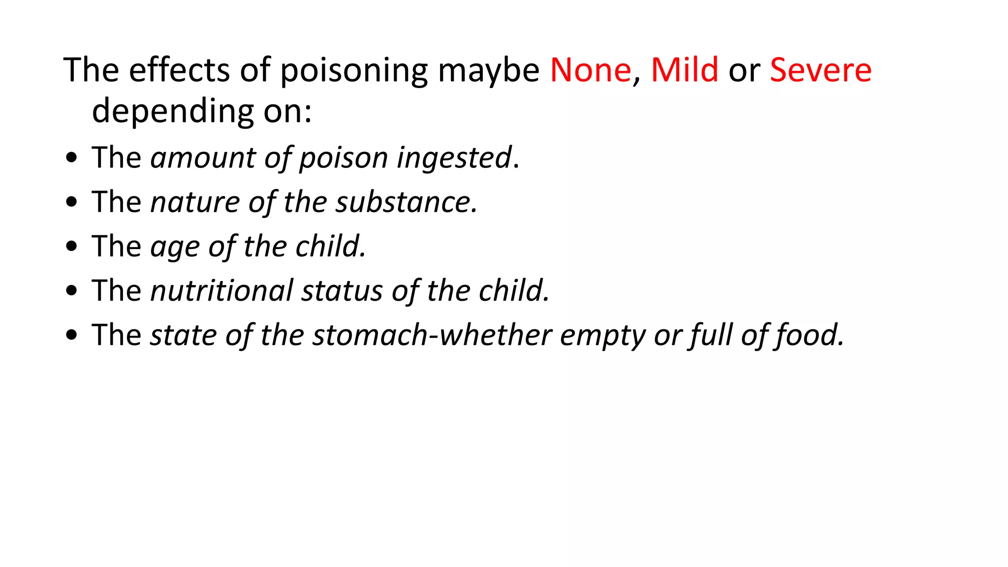 Poisoning | PPTX