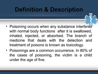 Poisoning & Its Primary Management | PPT