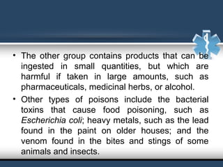 Poisoning & Its Primary Management | PPT