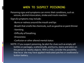 Poisoning | PPTX