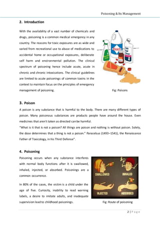 Poisoning | DOCX | First Aid | Injuries