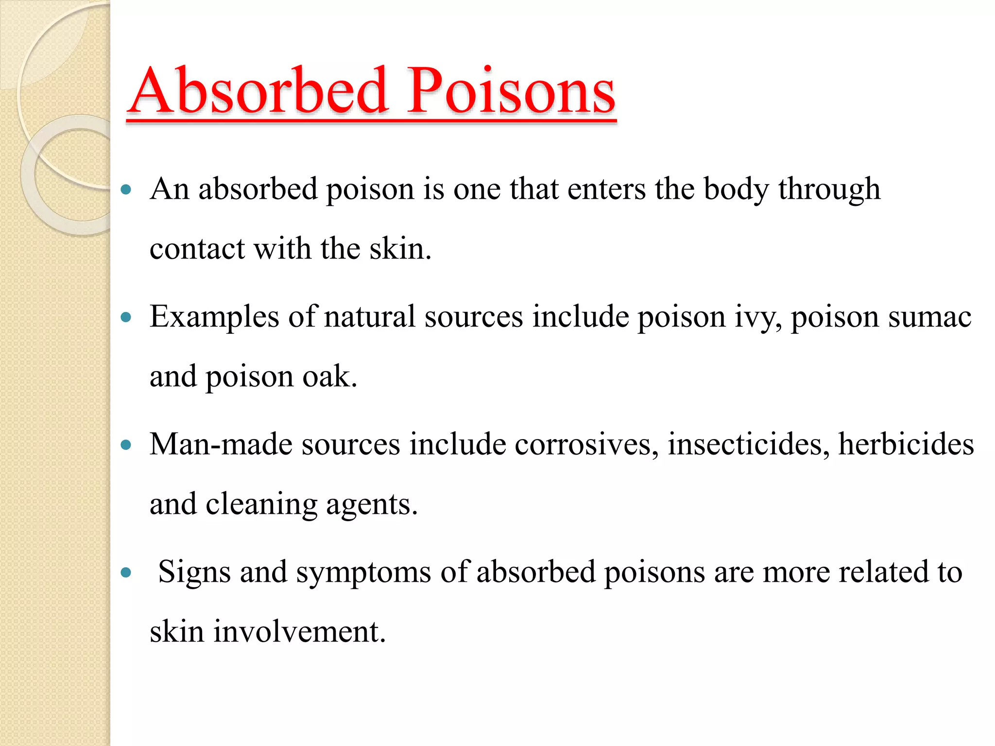 Poisoning | PPTX