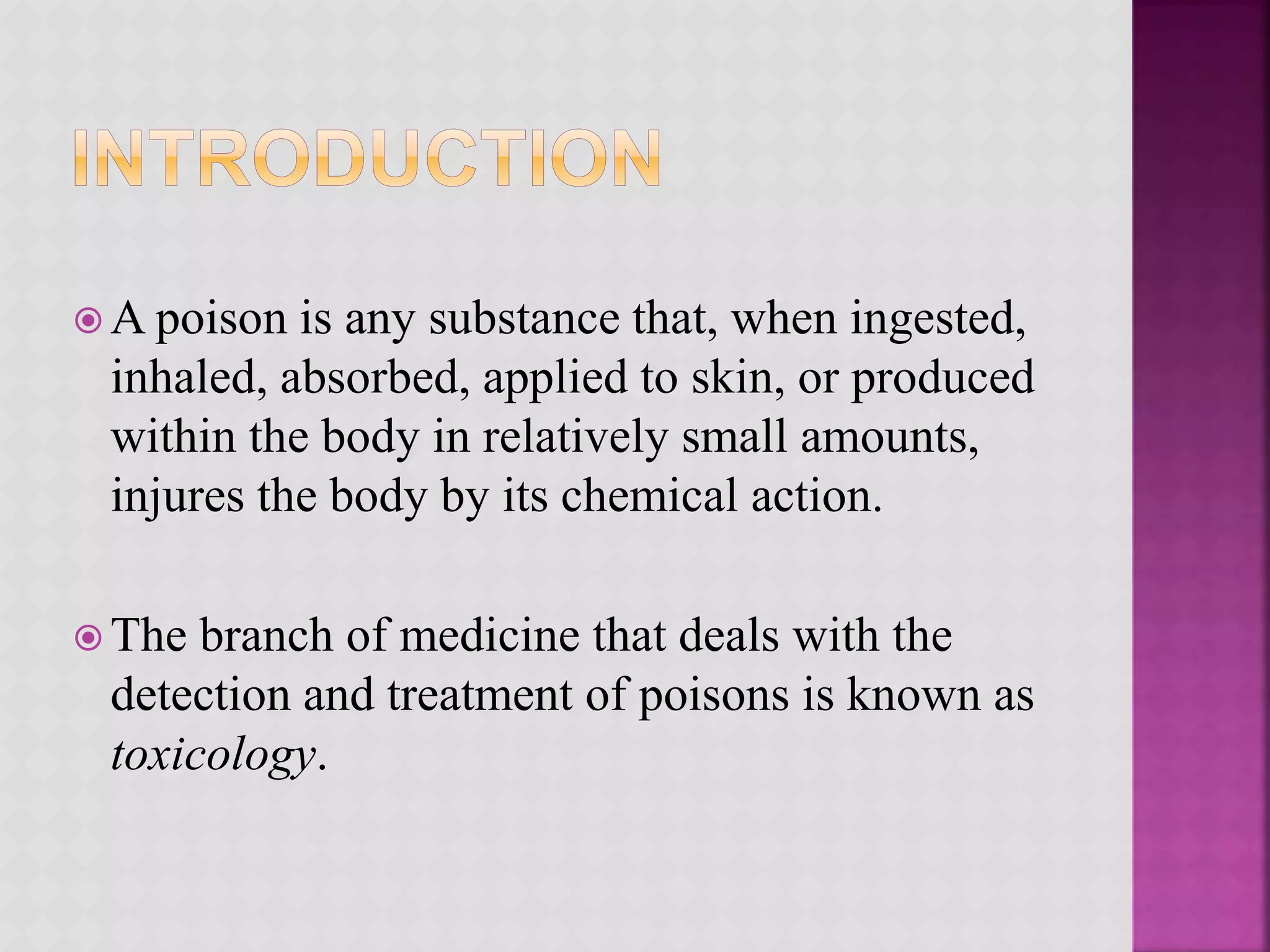 Poisoning | PPTX