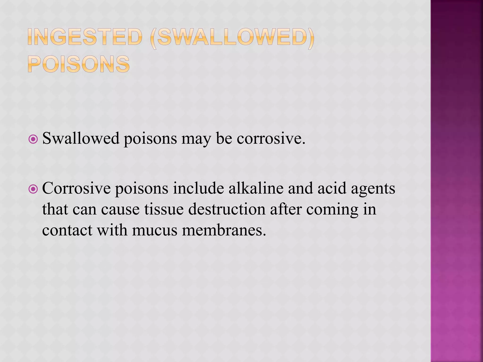 Poisoning | PPTX