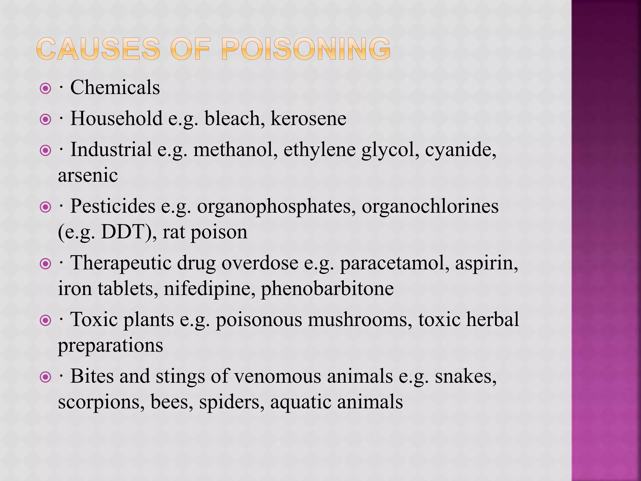 Poisoning | PPTX
