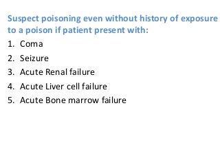 Poisoning | PPTX