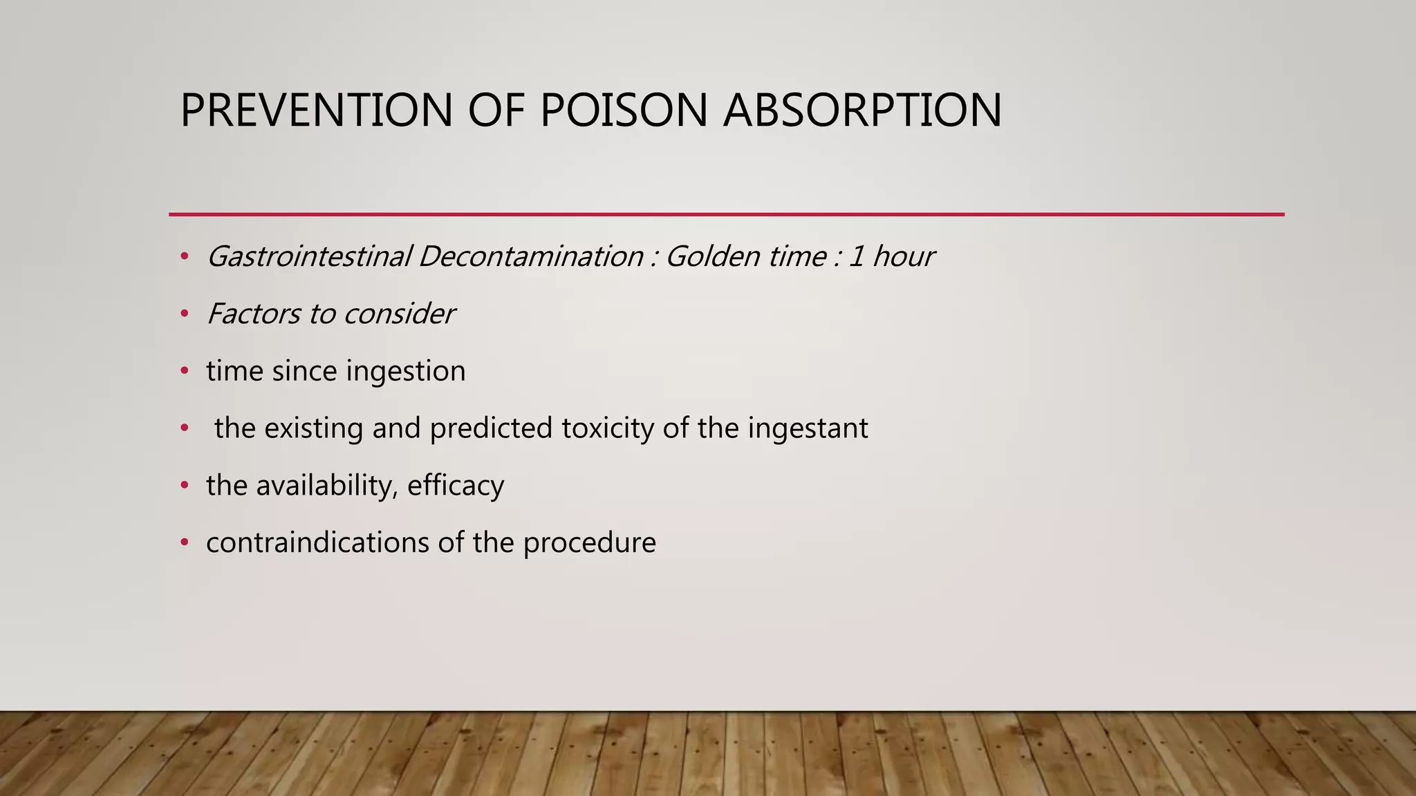 Basics of poisoning and drug overdose managent | PPTX