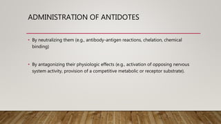 Basics of poisoning and drug overdose managent | PPTX