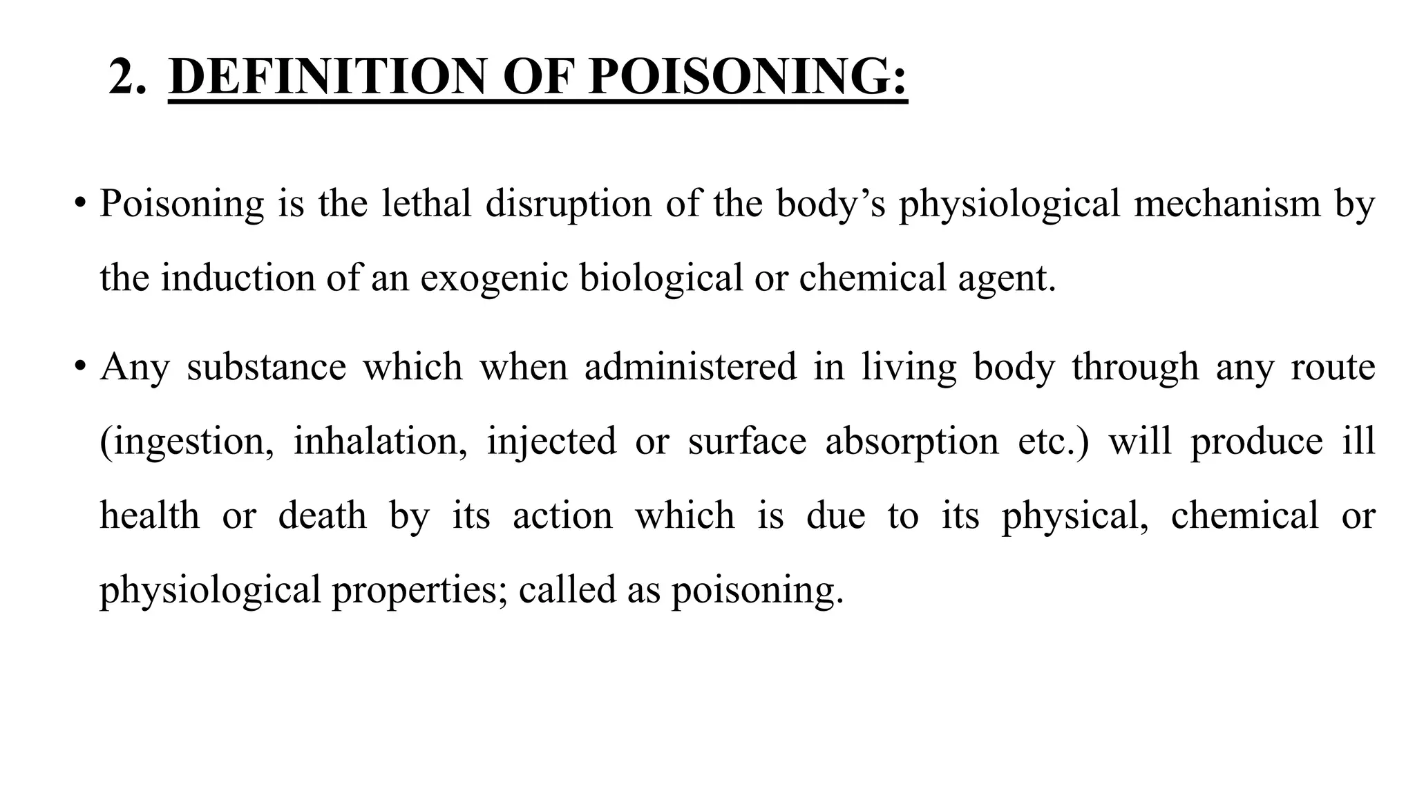 Poisoning | PPTX