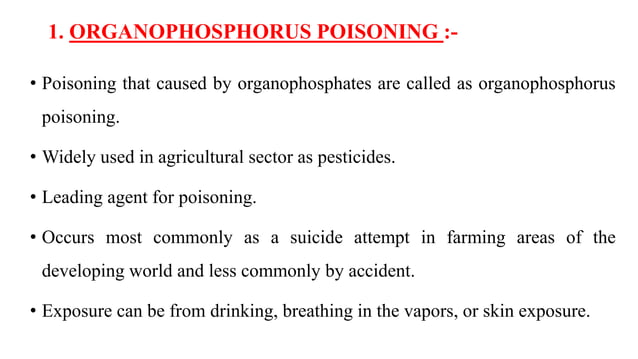 Poisoning | PPTX