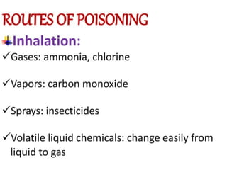 poisoning topic for bsc nursing 3rd year | PPTX