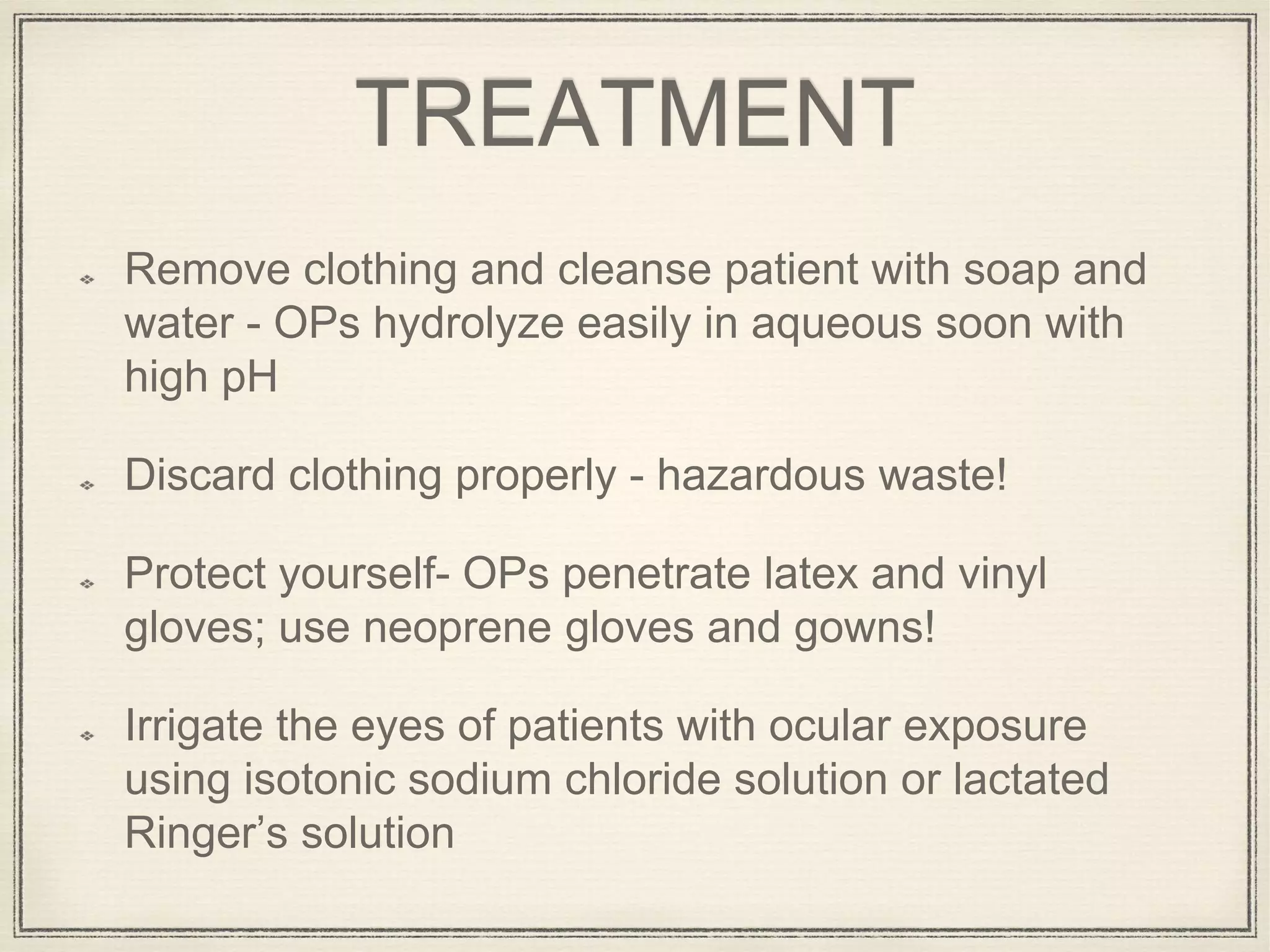 Organophosphate Poisoning | PPTX